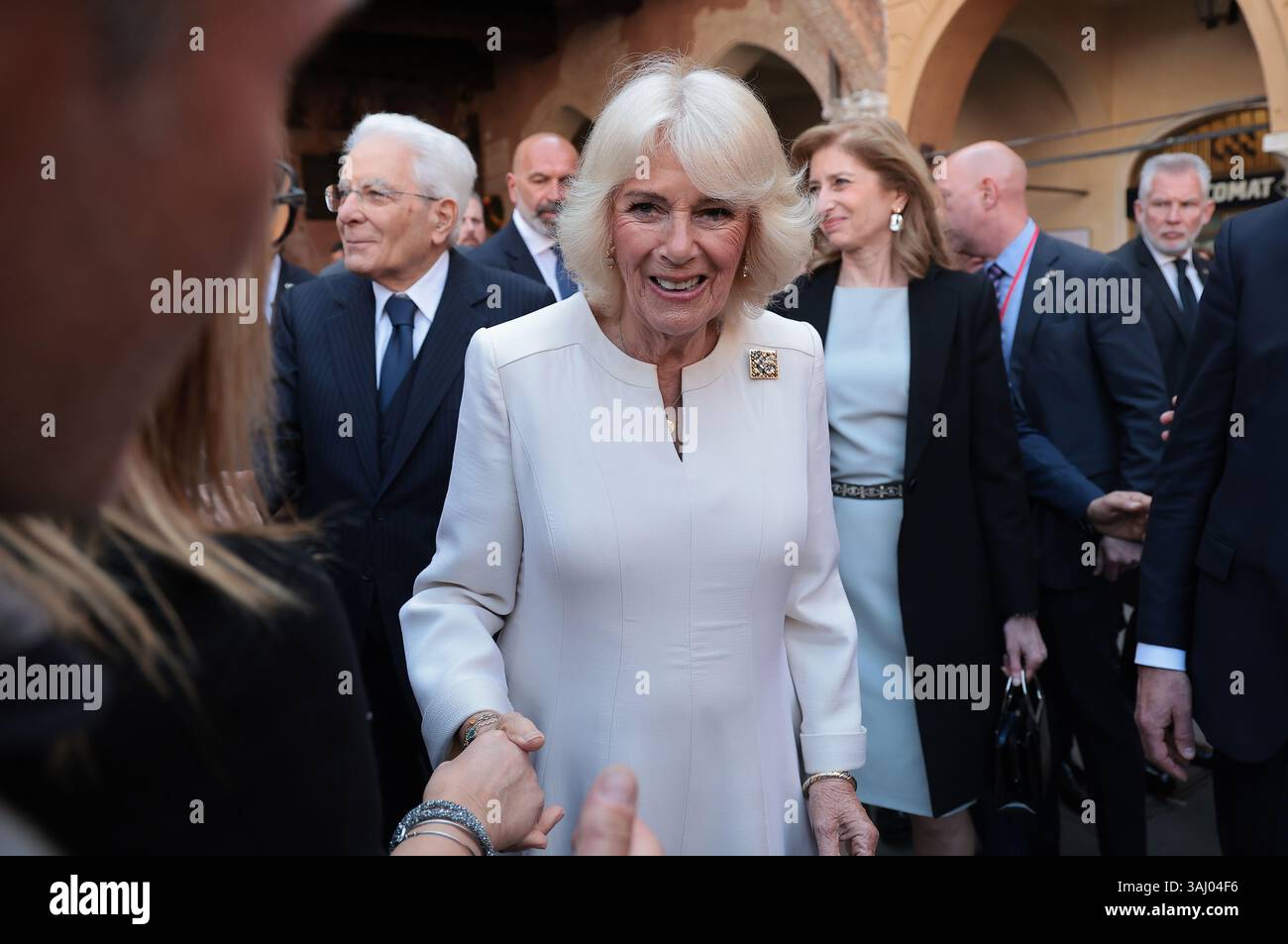 King Charles III and Queen Camilla visit Ravenna Stock Photo - Alamy