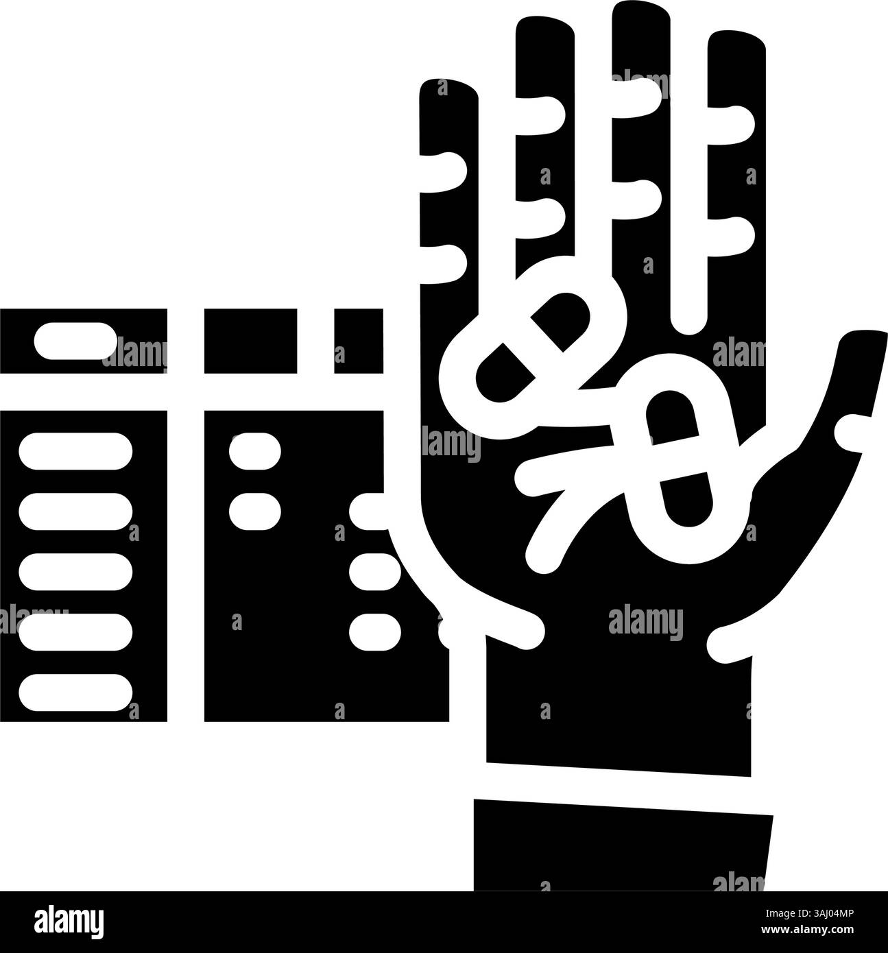 medication dosage pharmacist glyph icon vector illustration Stock ...