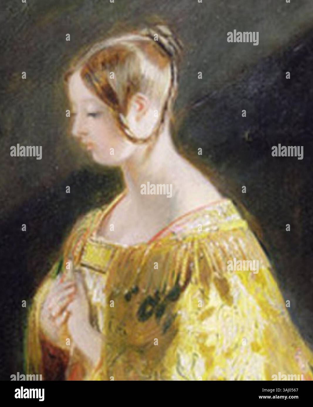 A portrait of Queen Victoria of England, painted by Charles Robert ...