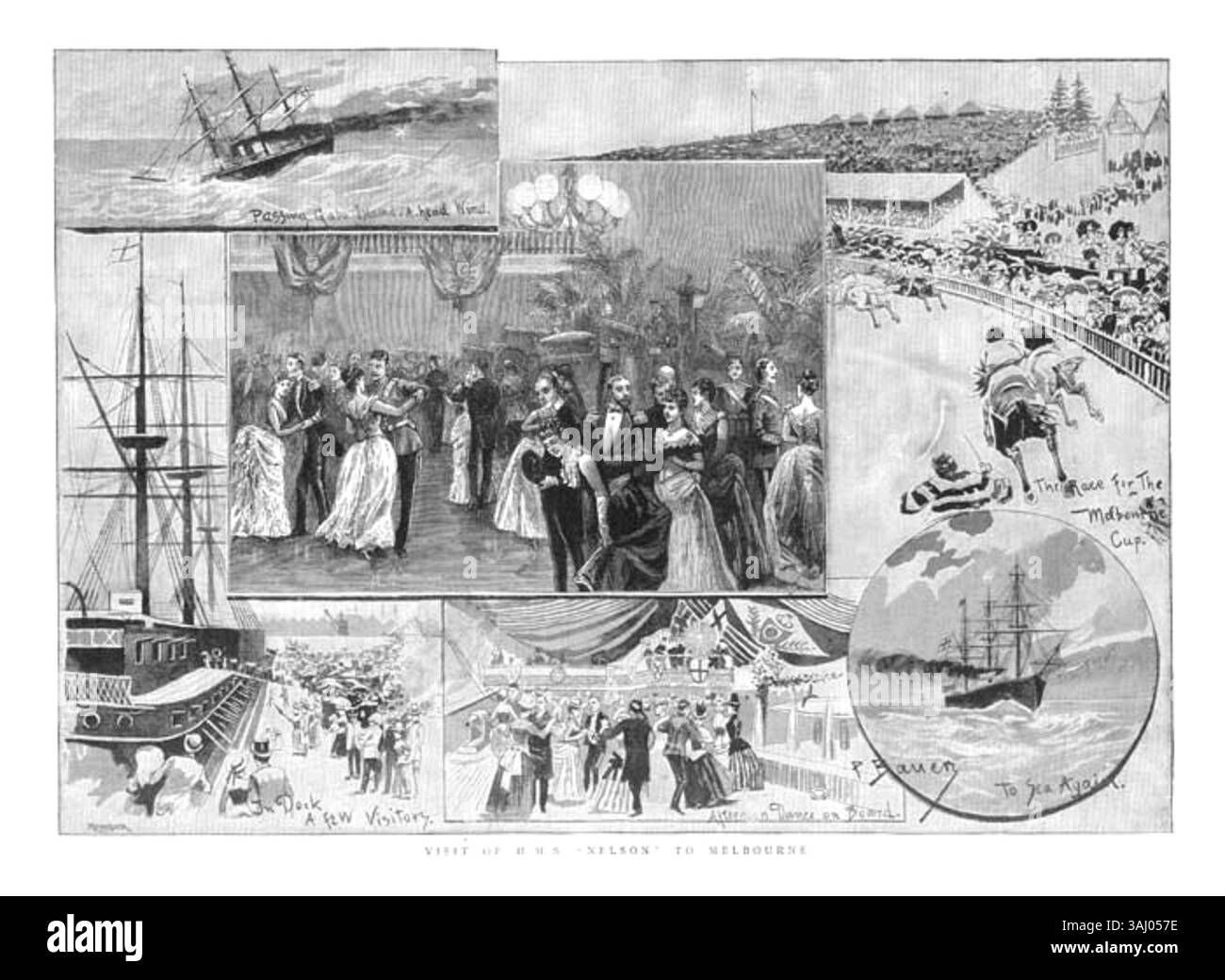 This wood engraving, featured in *The Graphic* on 10 September 1887 ...