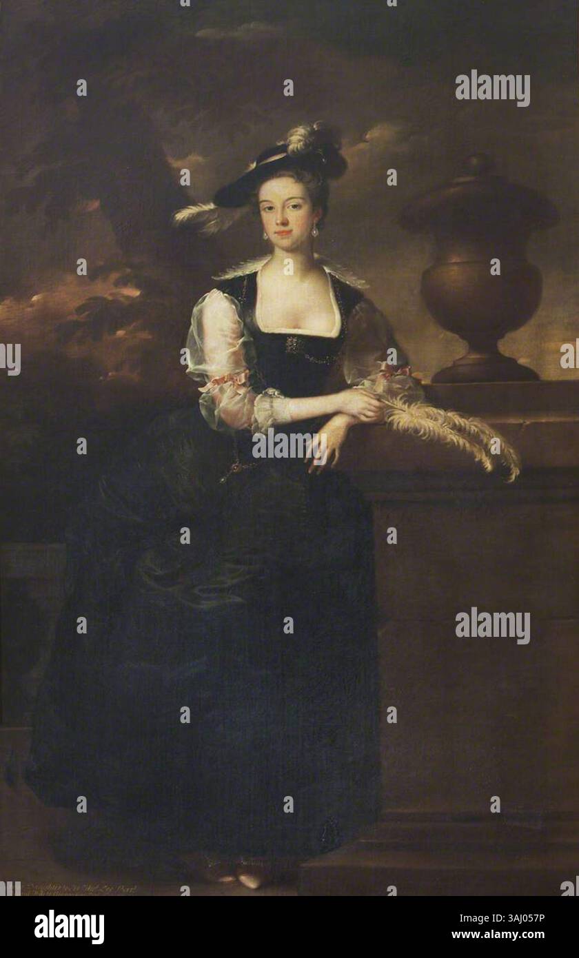 This portrait attributed to Thomas Hudson, featuring Anne Lee (d.1742 ...