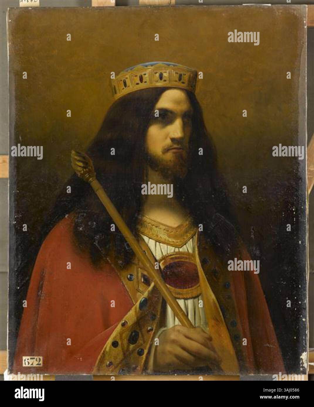 This 1837 oil painting by Emile Signol depicts Childéric III, King of ...
