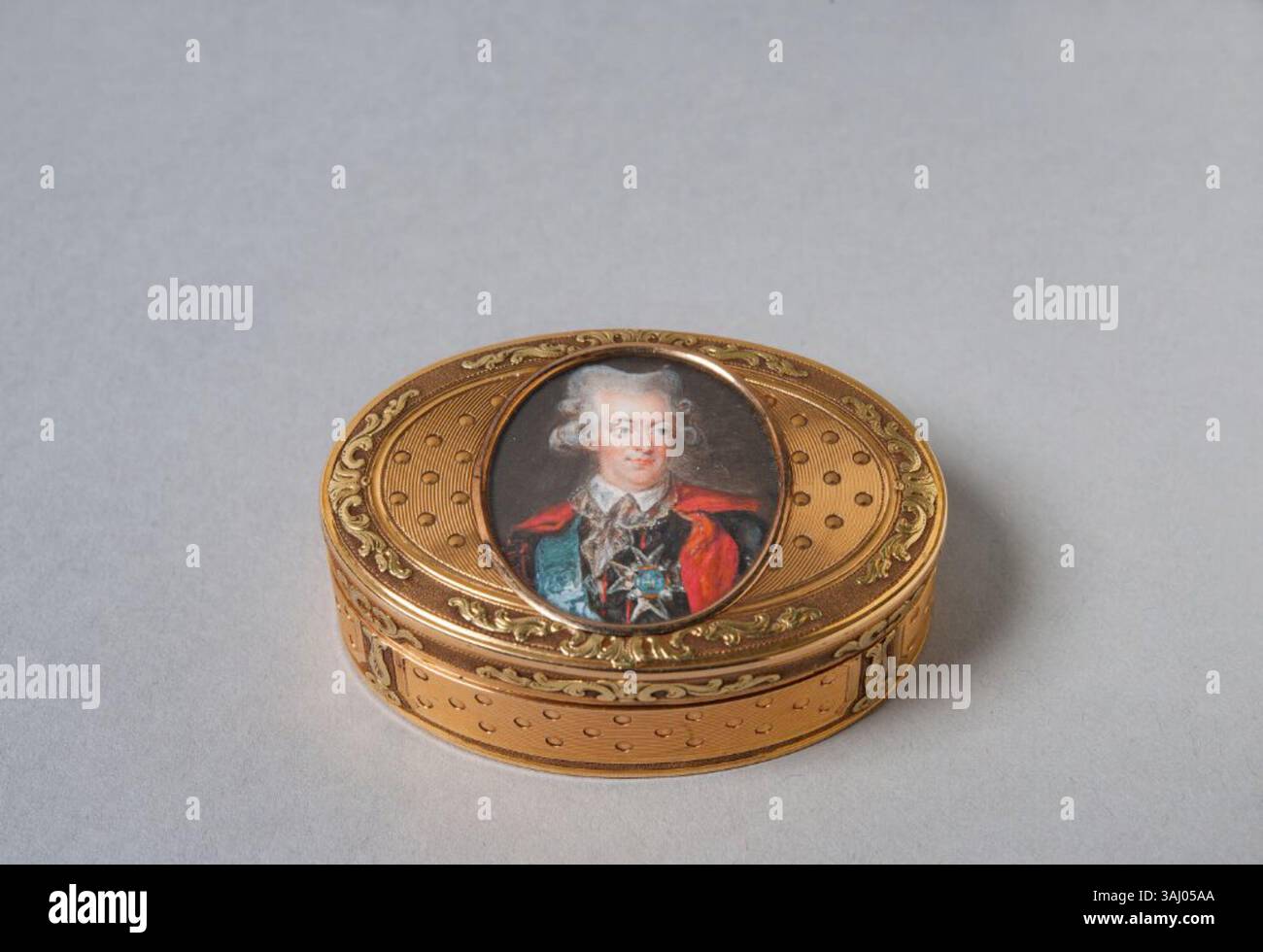This miniature portrait by Peter Adolf Hall from the 18th century ...