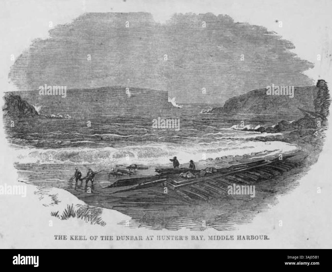 Similar to the previous image, this print illustrates the keel of the ...