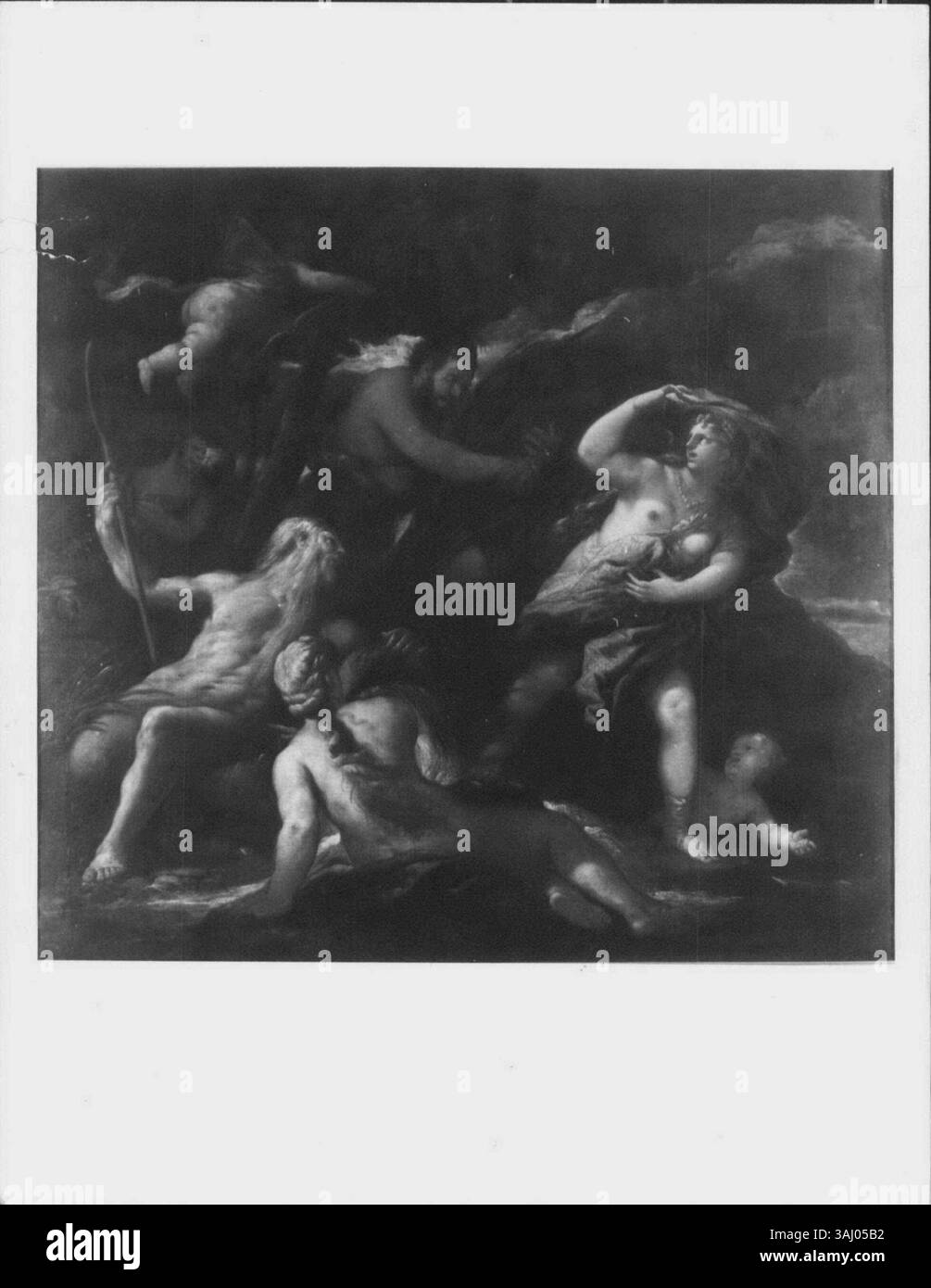 A painting attributed to the studio of Luca Giordano, depicting the ...