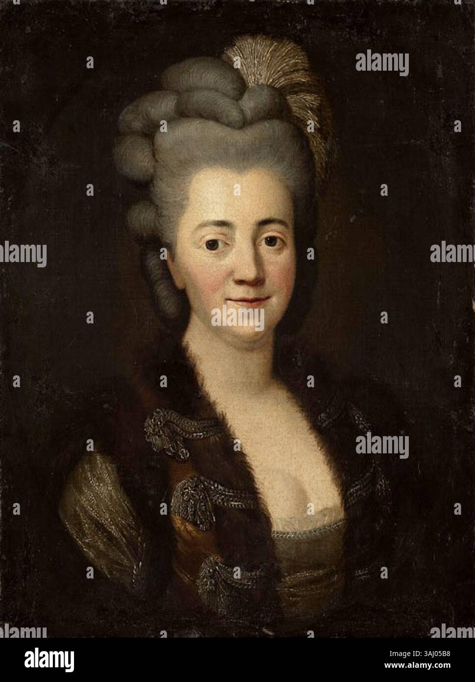 Konstanty Aleksandrowicz’s 1784 portrait 'Portret damy' is an oil on ...