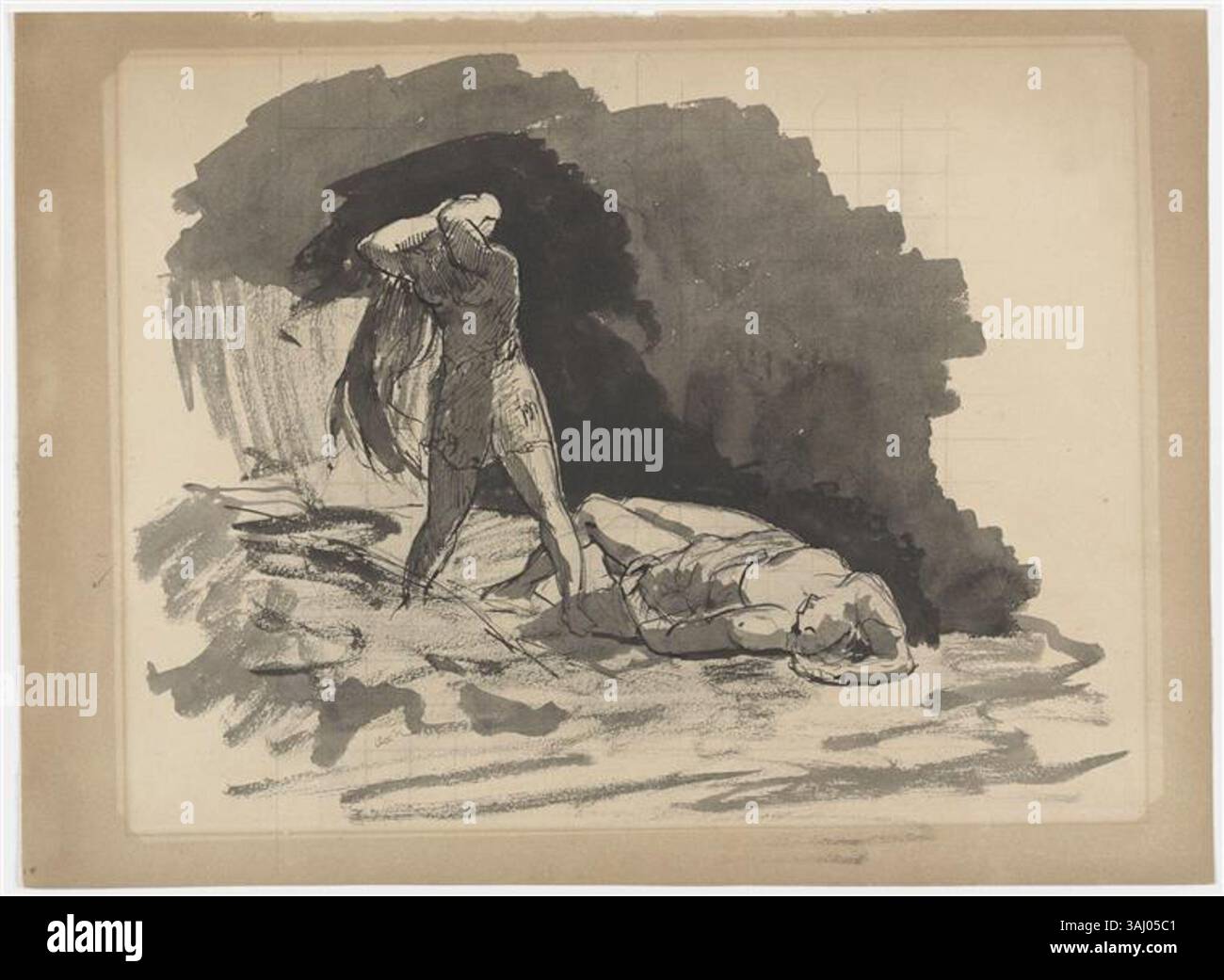 Ève plaignant la mort d'Abel (EBA11092) by Odilon Redon, created in the ...