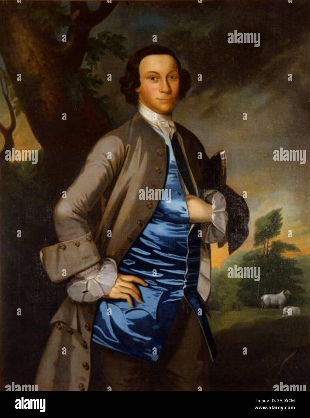 This 1855 engraving by James Alexander Simpson after John Hesselius ...