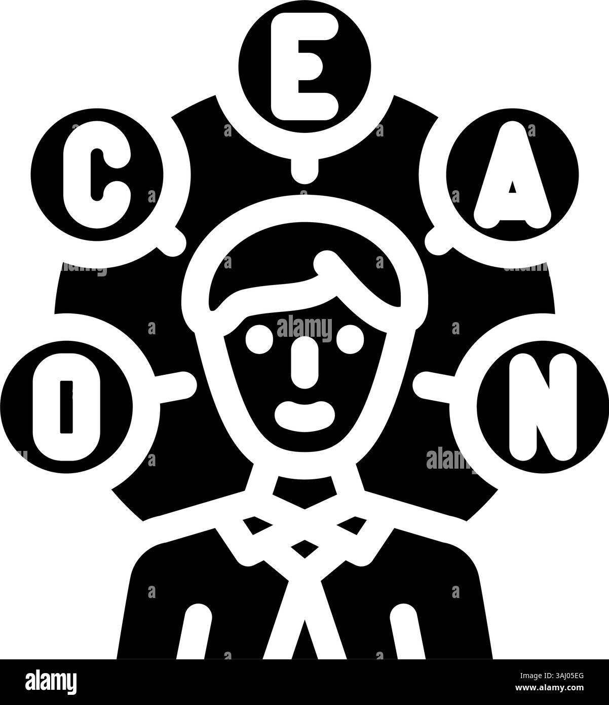 personality traits interview job glyph icon vector illustration Stock ...