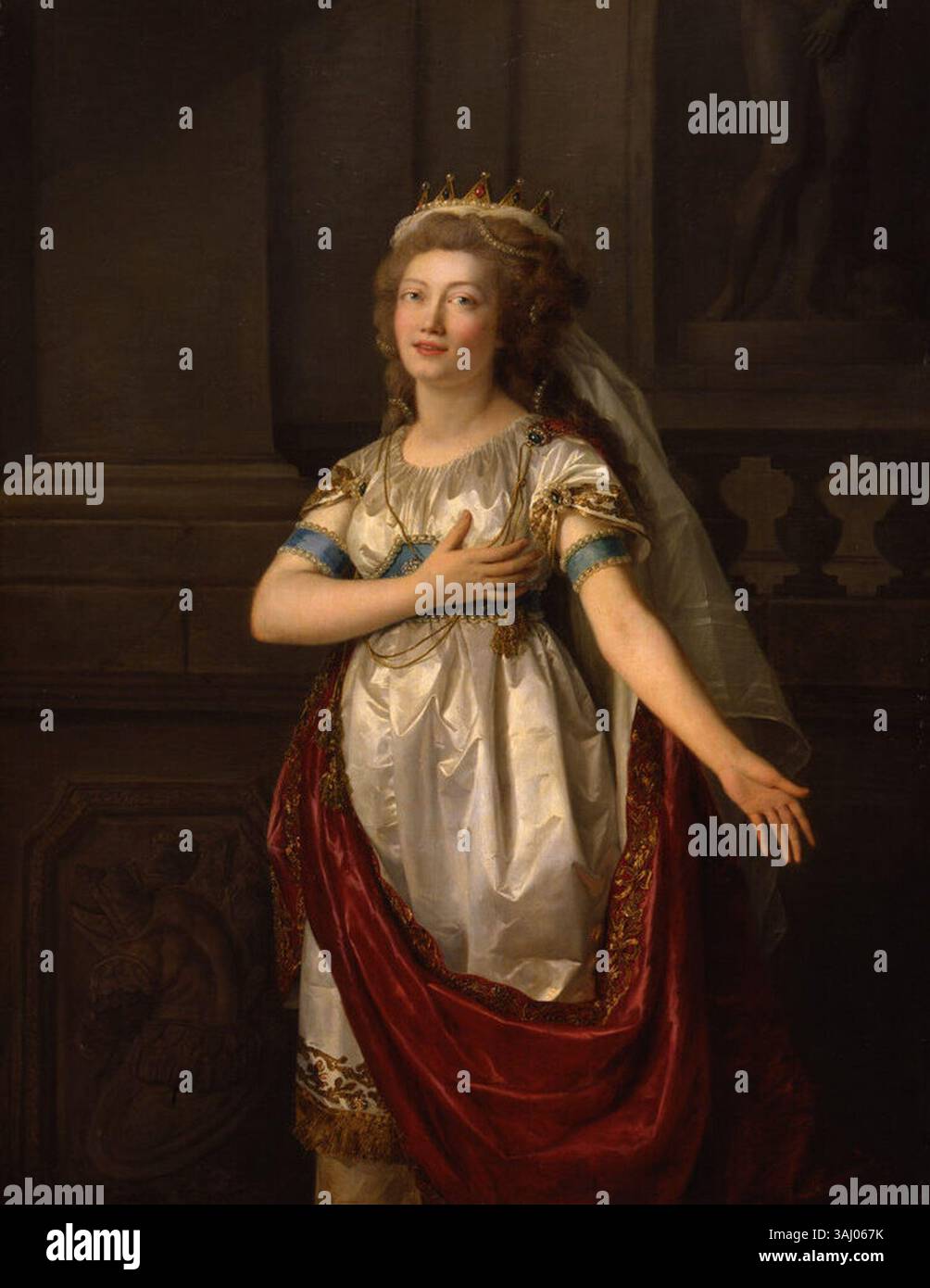 This portrait by Anne Vallayer-Coster features Madame de Saint-Huberty ...