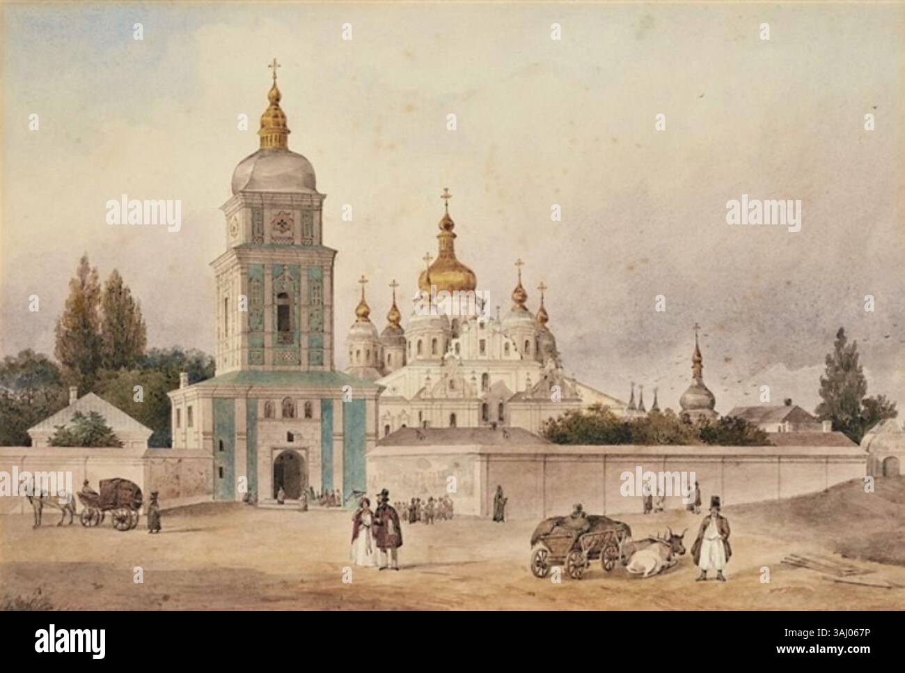 This 1846 watercolor, attributed to Taras Shevchenko, depicts St ...