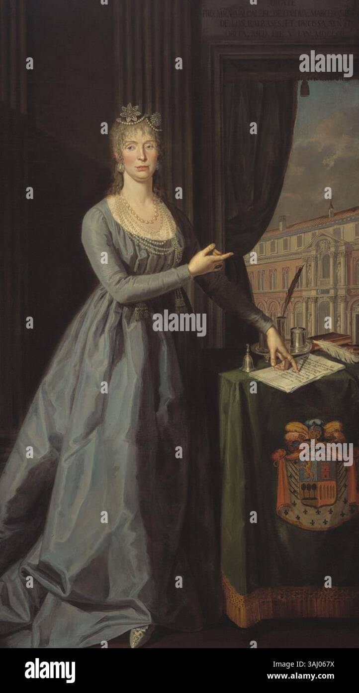 Francesco Hayez's 1802 portrait depicts Marchesa Maria Valcarzel y ...