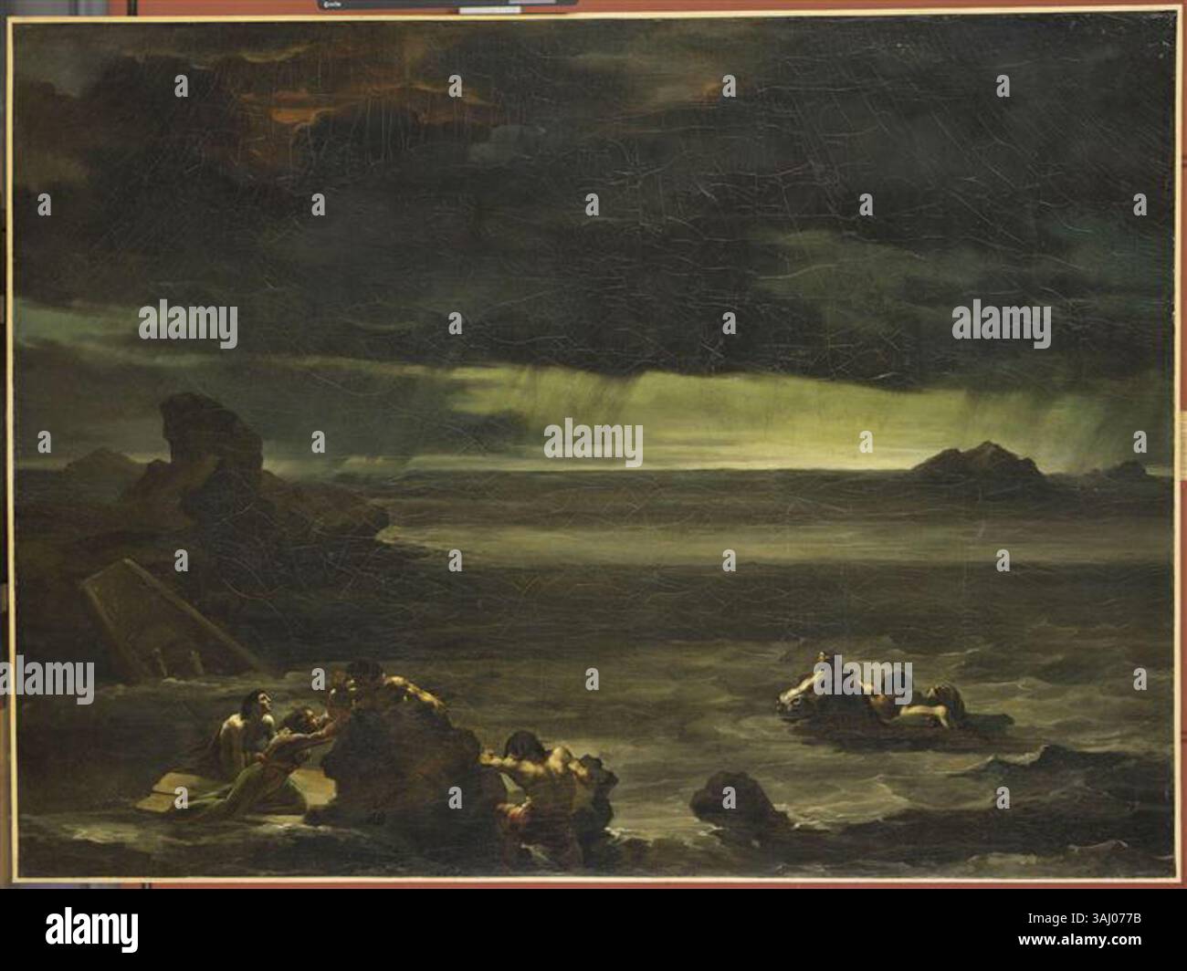 'Scene du Deluge' (Scene of the Flood) by Théodore Géricault, painted ...
