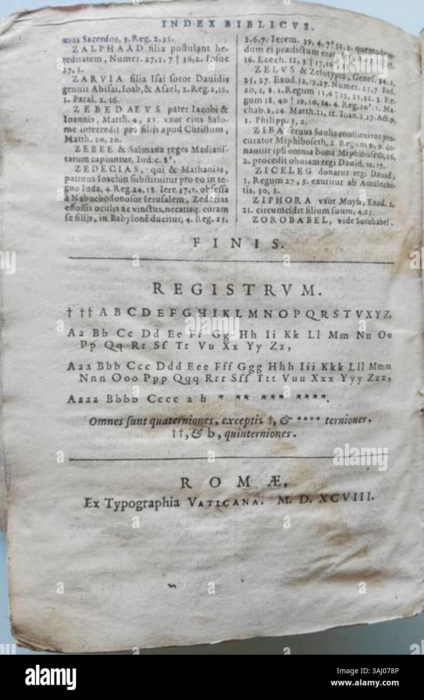 This edition of the 1598 Sixto-Clementine Vulgate includes various ...