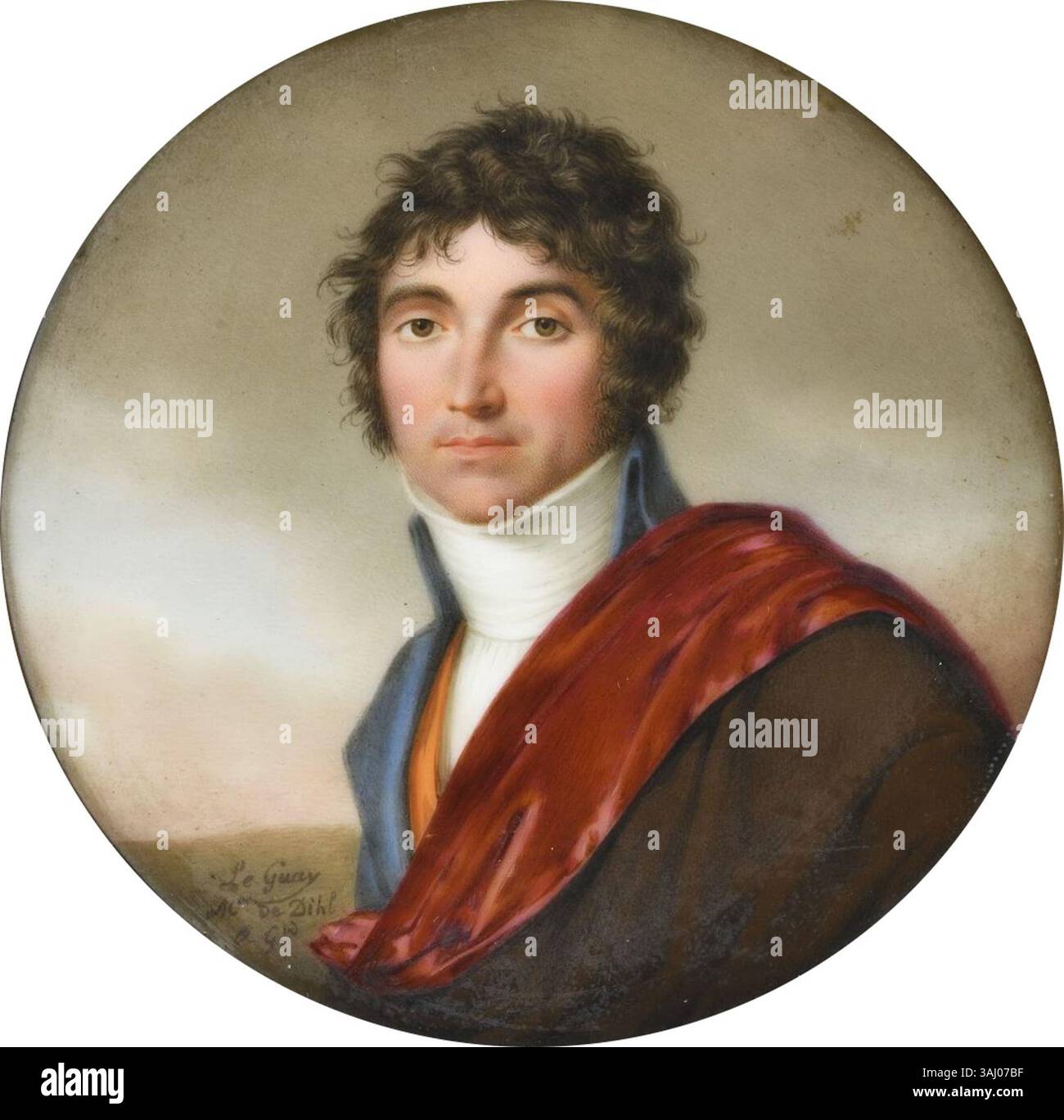 This portrait painting on porcelain depicts Michel-Louis-Étienne ...
