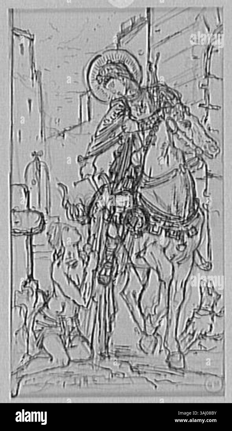 'Saint Martin' by Gustave Moreau depicts the iconic moment in the saint ...