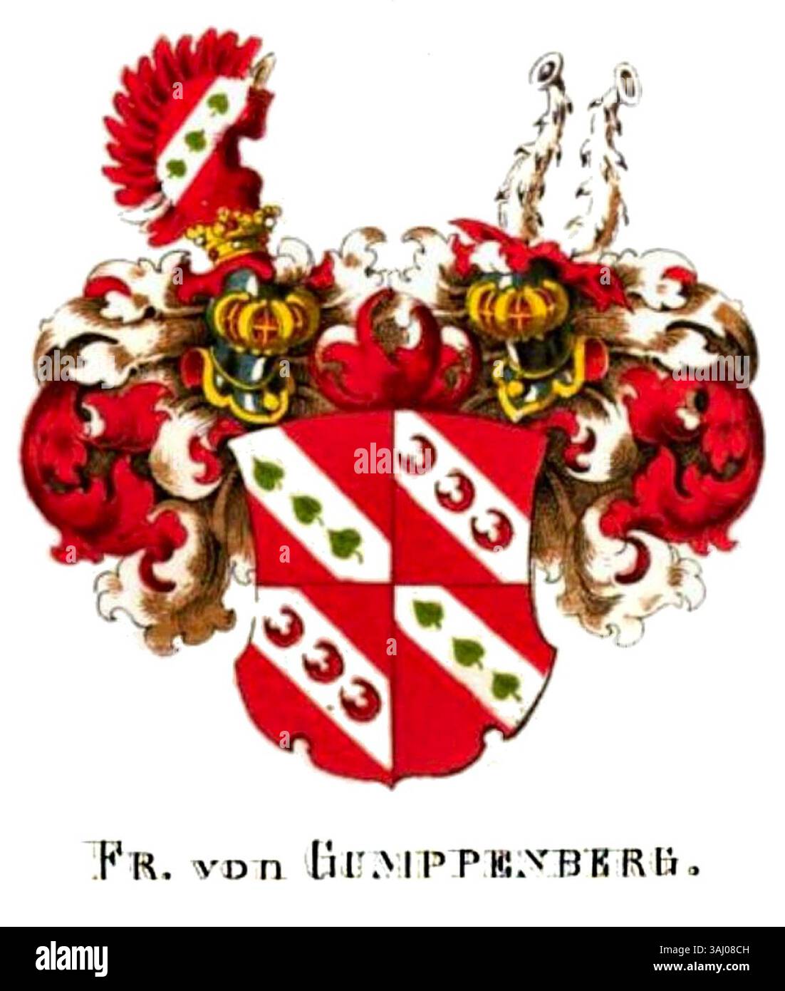 Coat of arms of the Gumppenberg family, created by Leonhard Dorst ...