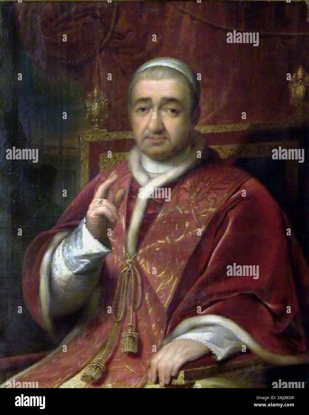 This is a copy of Gaspare Mattioli's portrait of Pope Gregory XVI, born ...