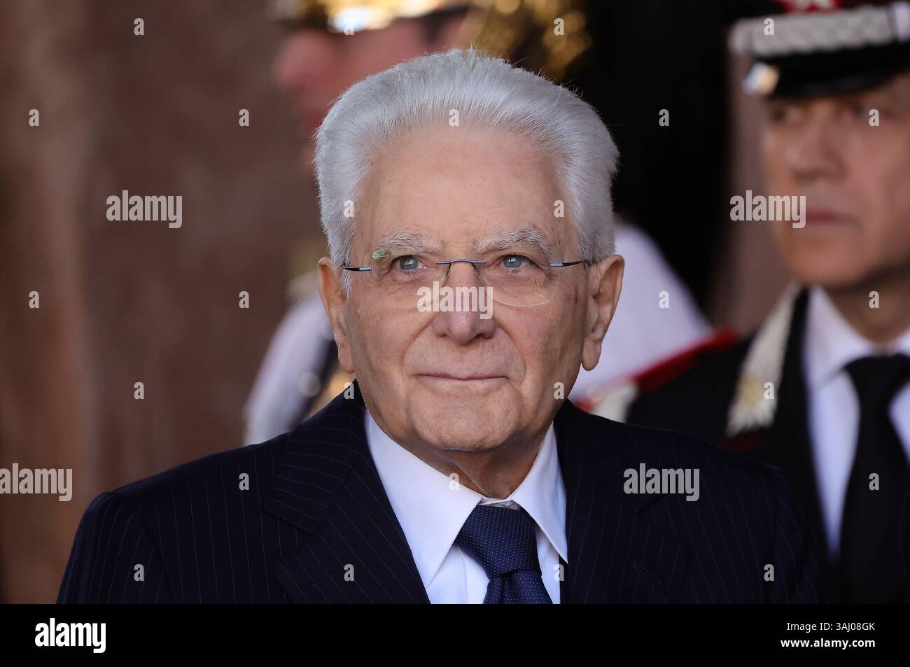 Ravenna, Italy. 10th Apr, 2025. King Charles III and Queen Camilla ...