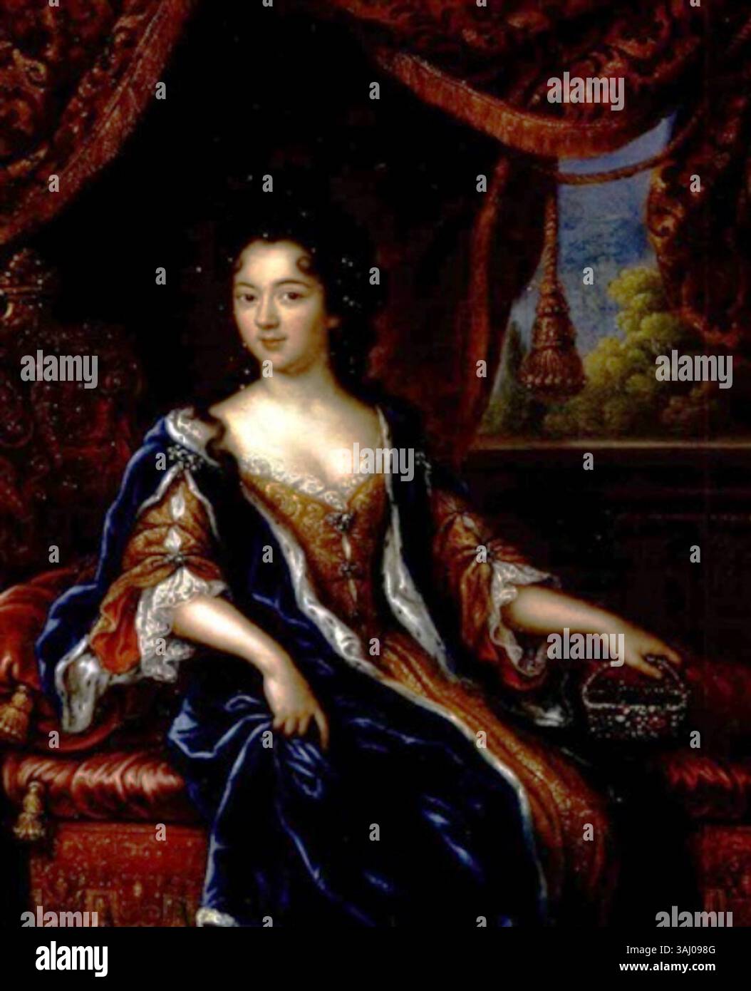 A 17th-century portrait of Marie Thérèse de Bourbon, Princess of Conty ...