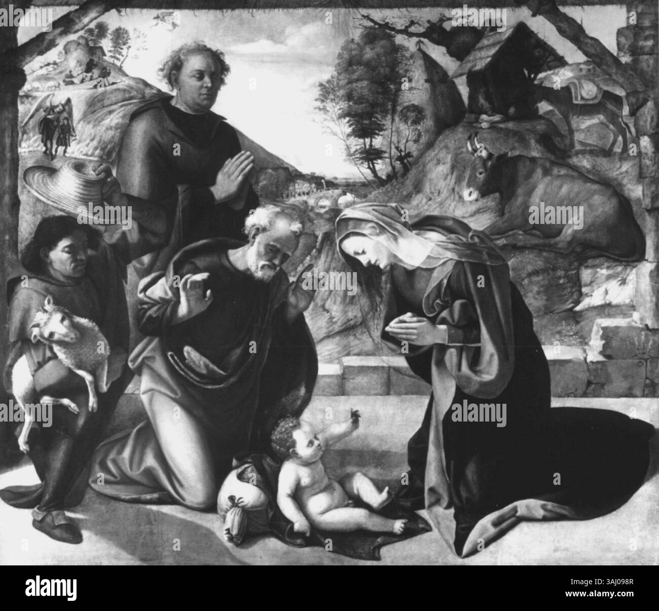 The 'Adoration of the Christ Child' by Piero di Cosimo was created ...