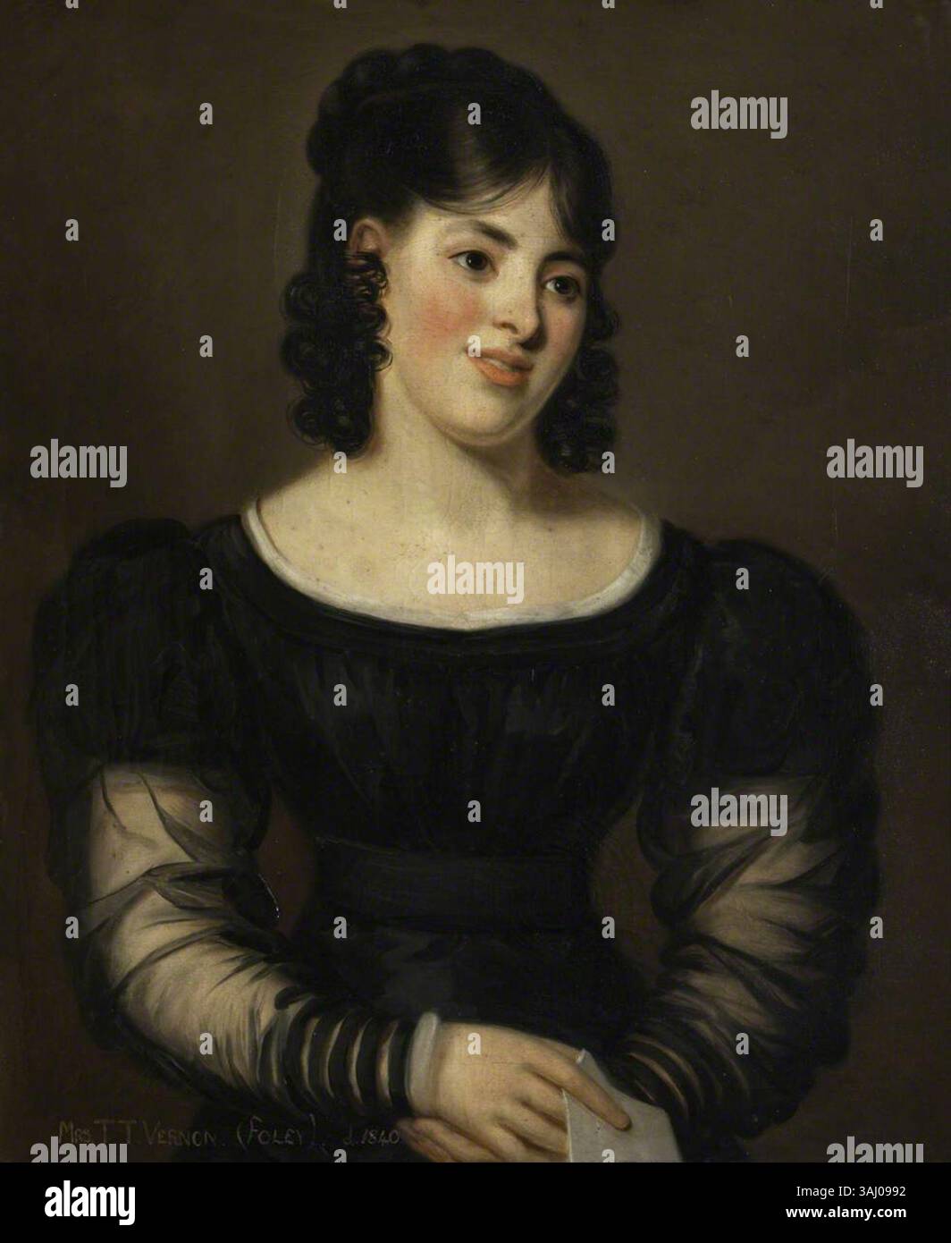 A portrait of Jessie Anna Letitia Foley (1805-1840), Mrs. Thomas Tayler ...