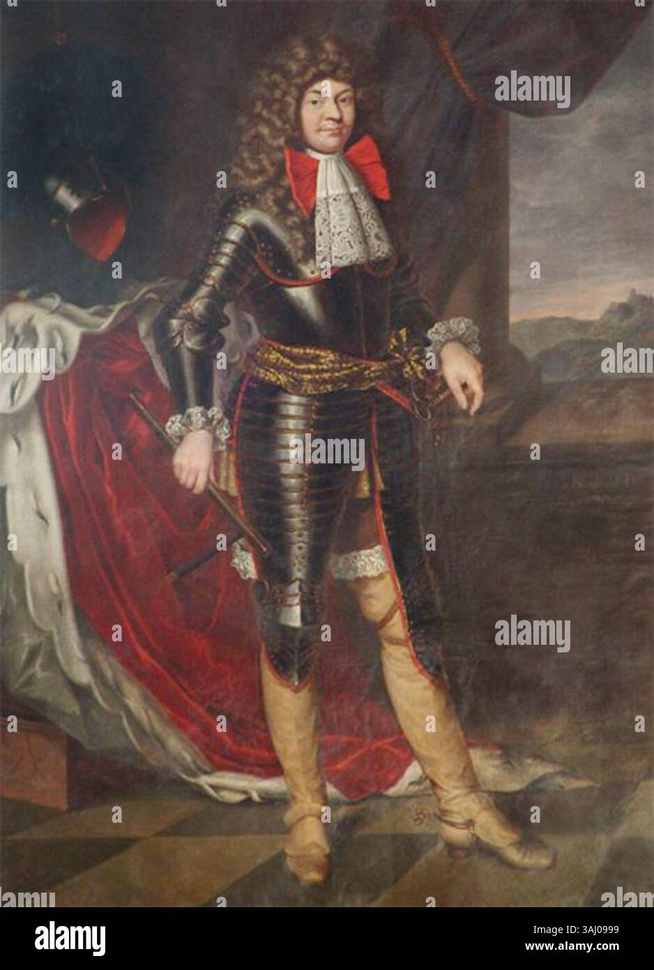 This 17th-century portrait depicts Duke Bernhard of Saxe-Meiningen ...