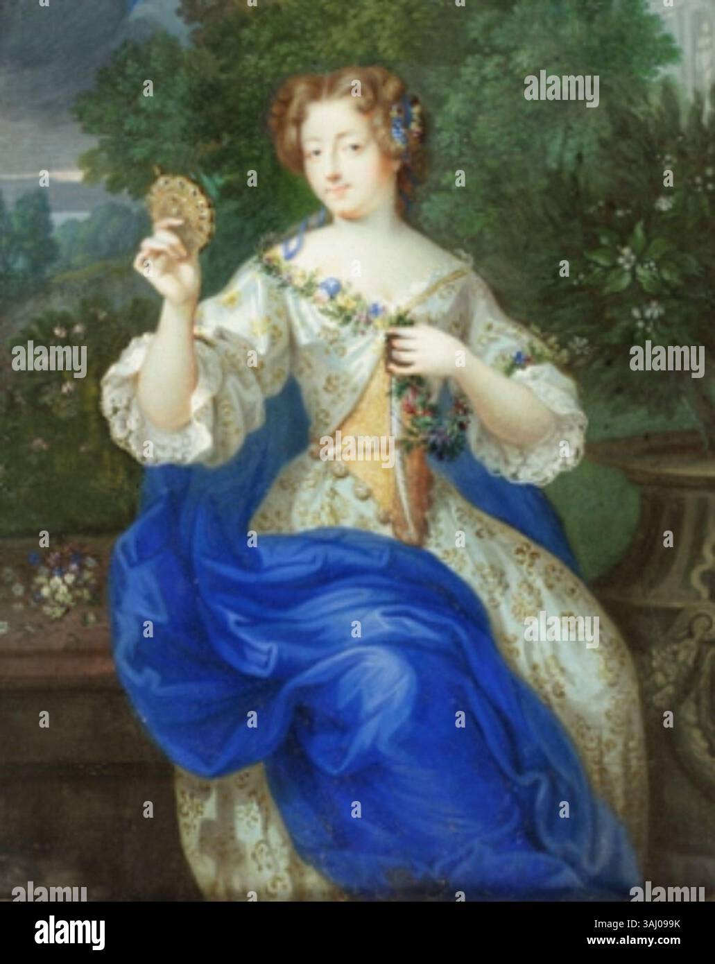 This 17th-century painting depicts Marie Angélique de Scorailles ...