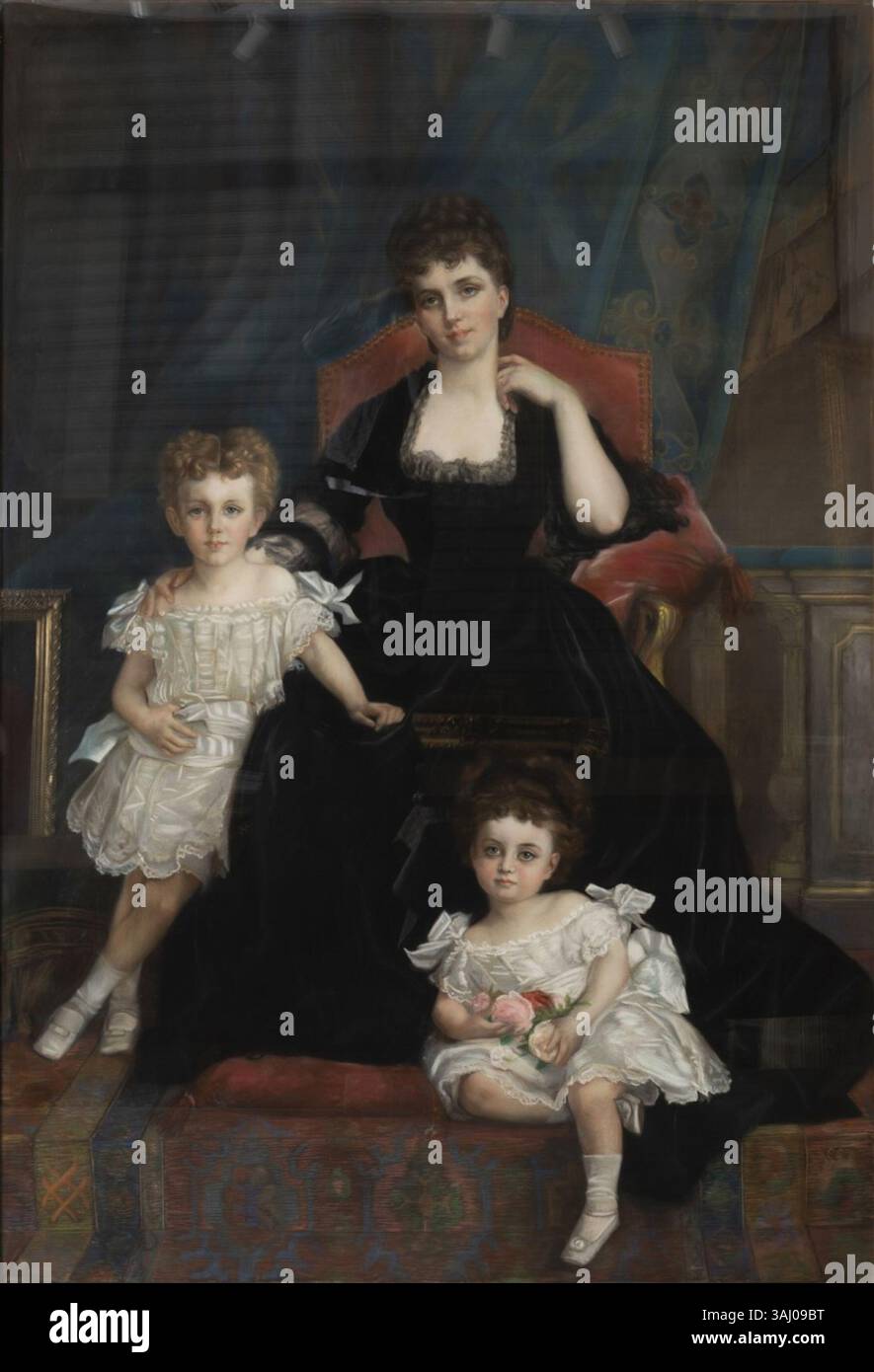 A 1877 pastel portrait of Yolande de La Rochefoucauld, Duchess of ...