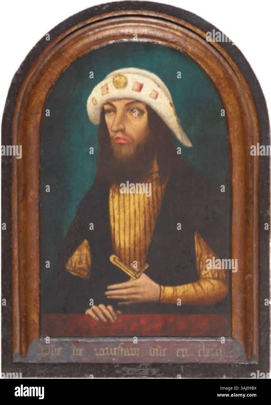 A portrait of Philip of Cleves, Lord of Ravenstein, painted circa 1475 ...