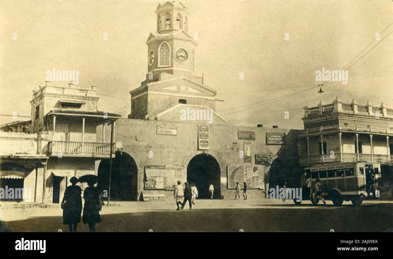 This photograph from 1901 shows the Puerta del Reloj, an iconic ...