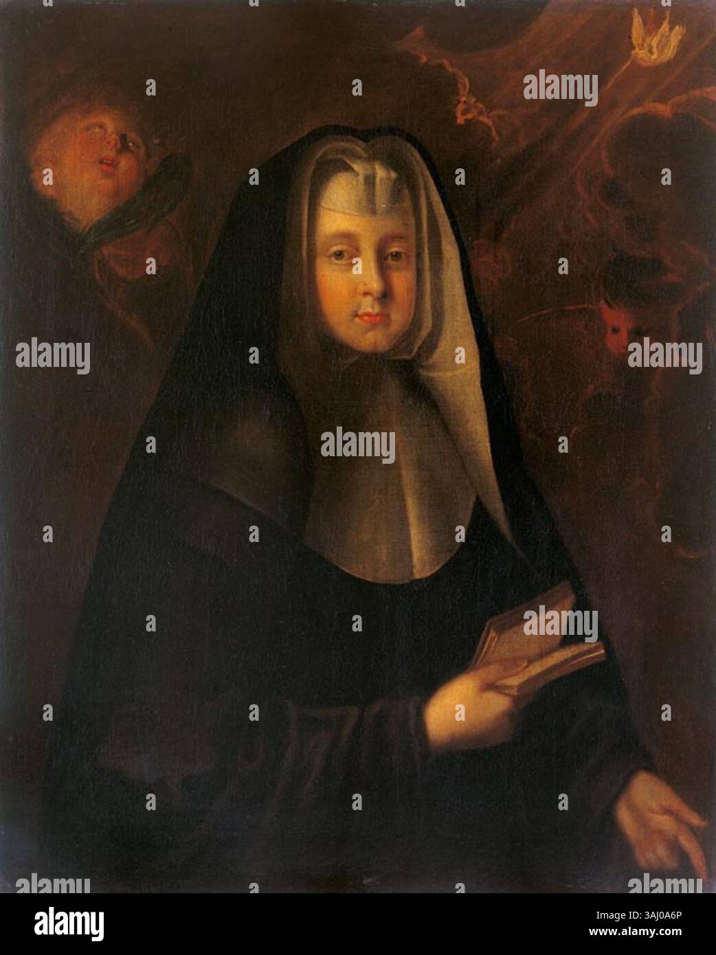 This 17th-century painting, attributed to the French School, depicts a ...