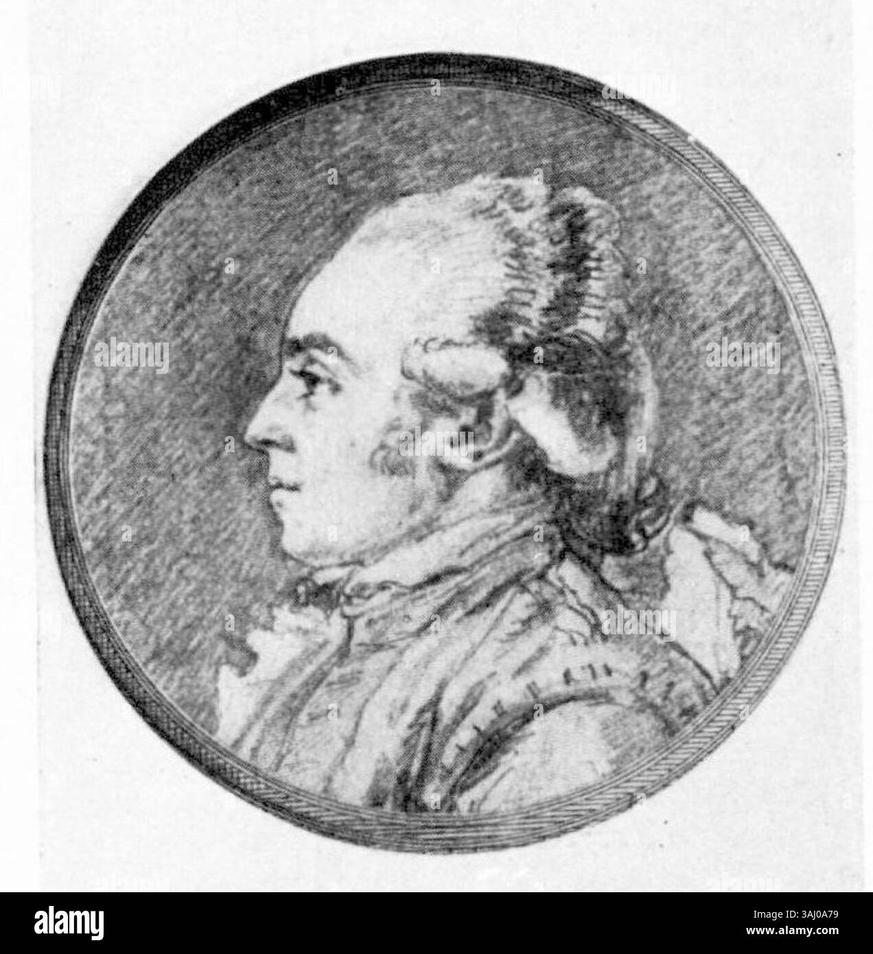This 1807 drawing by Johan Niclas Brandt portrays Johan Laurentz Caton ...