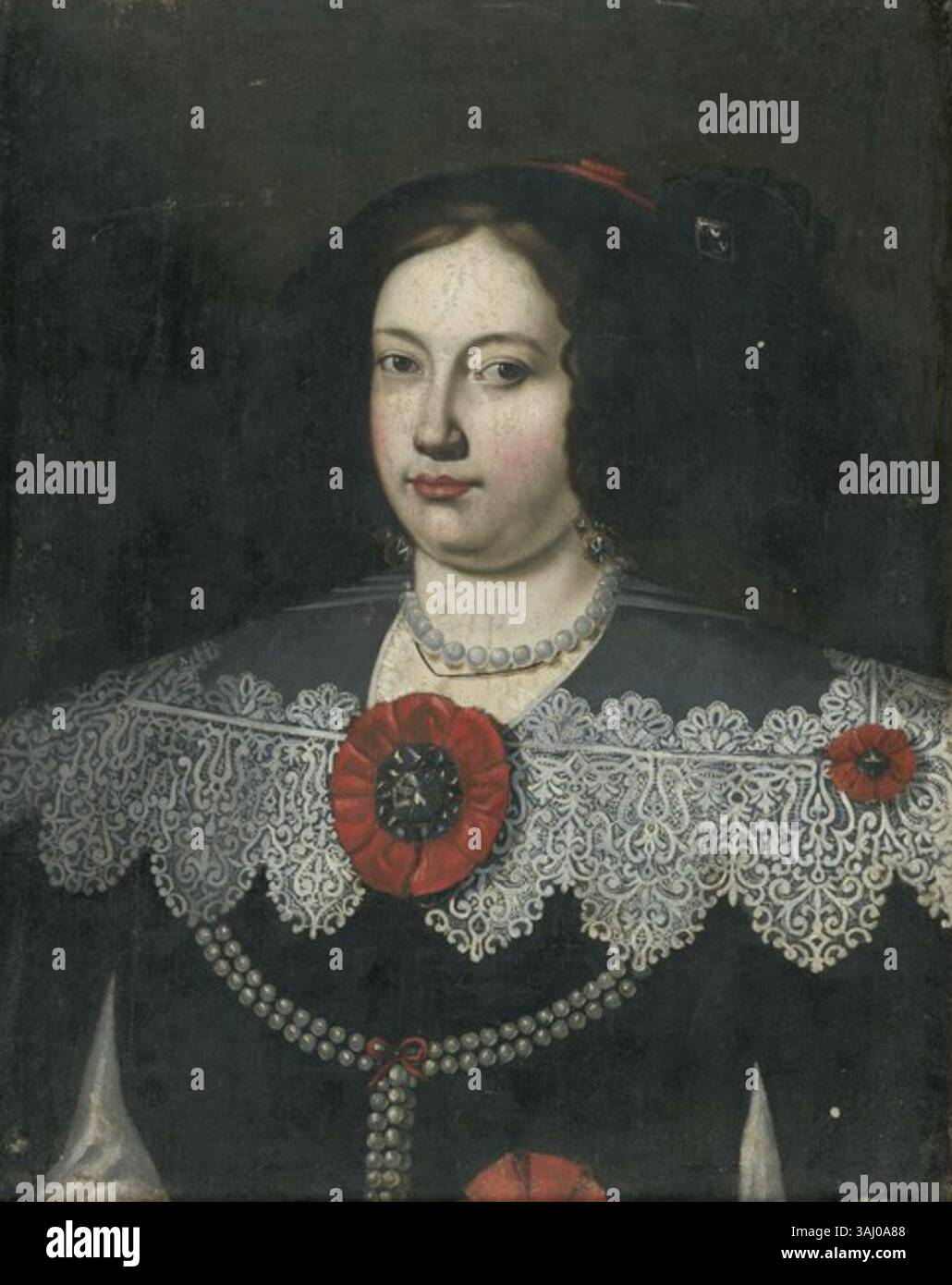 Portrait of Maria Farnese by Justus Sustermans, created in the 17th ...