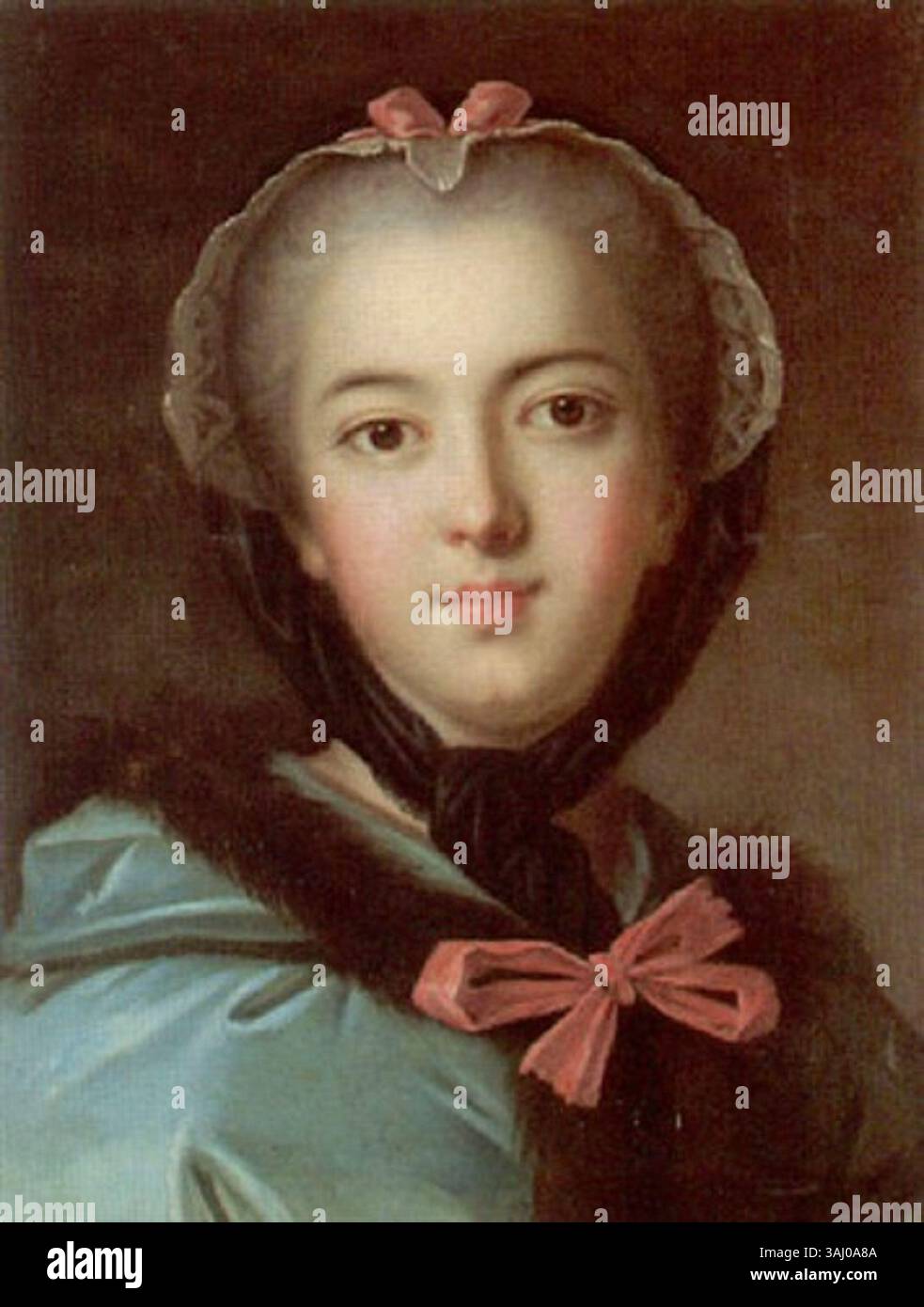 Portrait of Louise-Henrietta de Bourbon-Conti, attributed to Jean-Marc ...