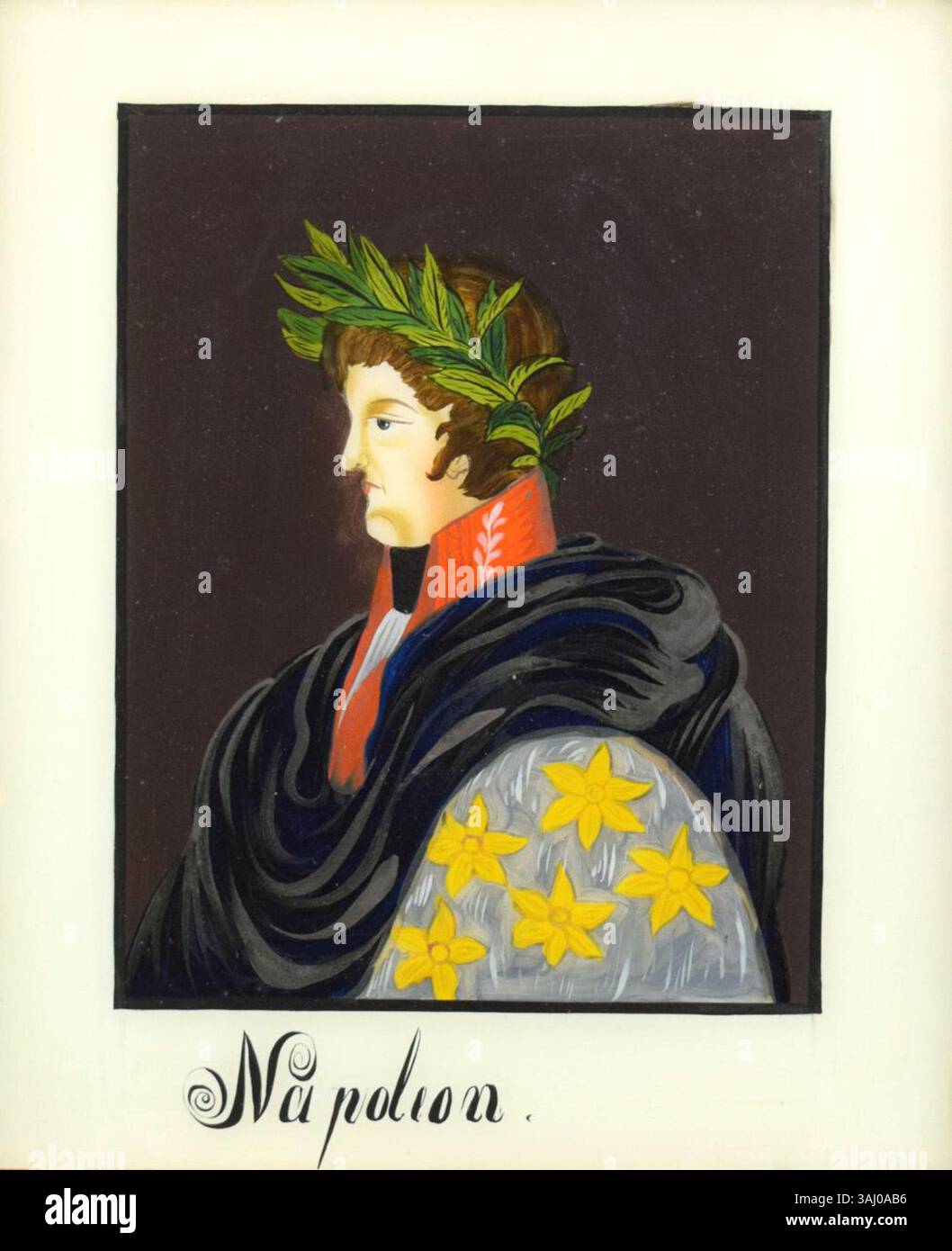 A portrait painting of Napoleon Bonaparte, circa 1850, attributed to an ...