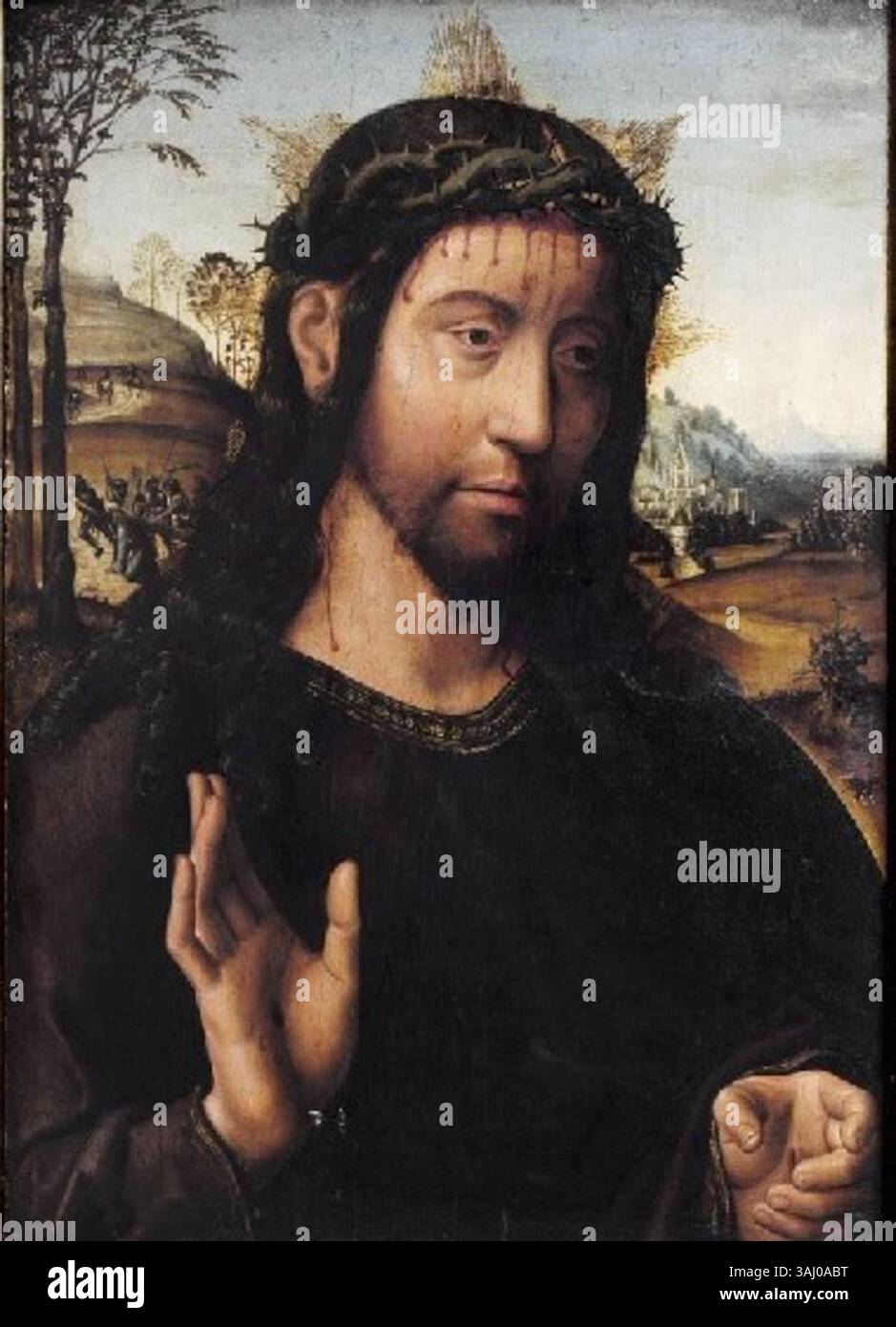 This religious painting, created by the Master of the Campana Cassoni ...