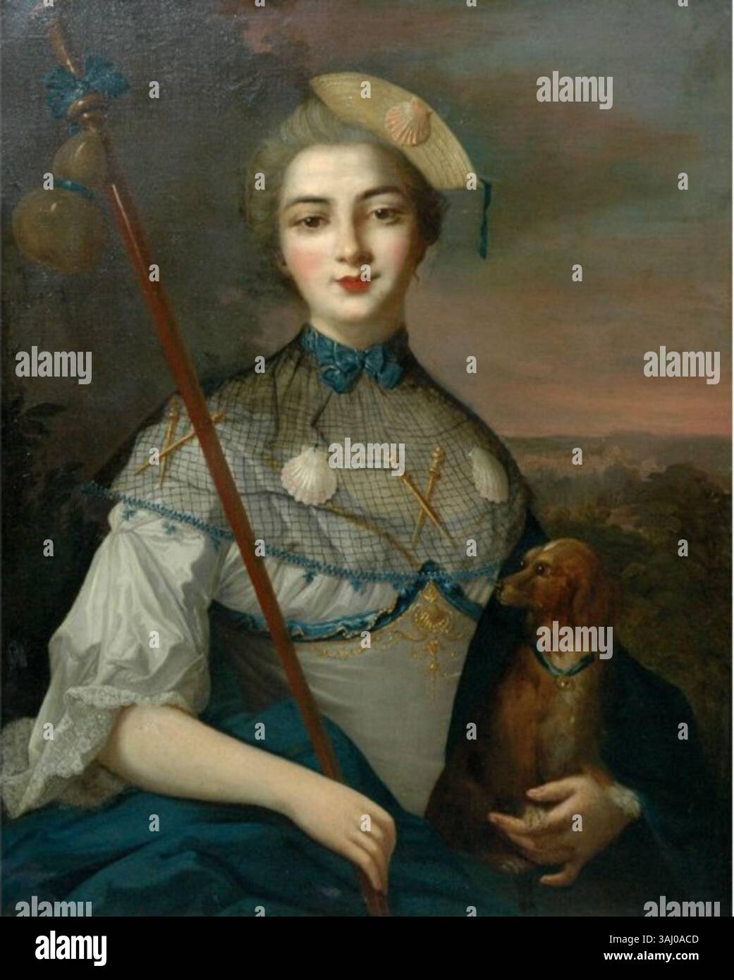 Jean-Marc Nattier’s portrait, 'A Noble Lady as a Pilgrim to Santiago de Compostela,' depicts a ...