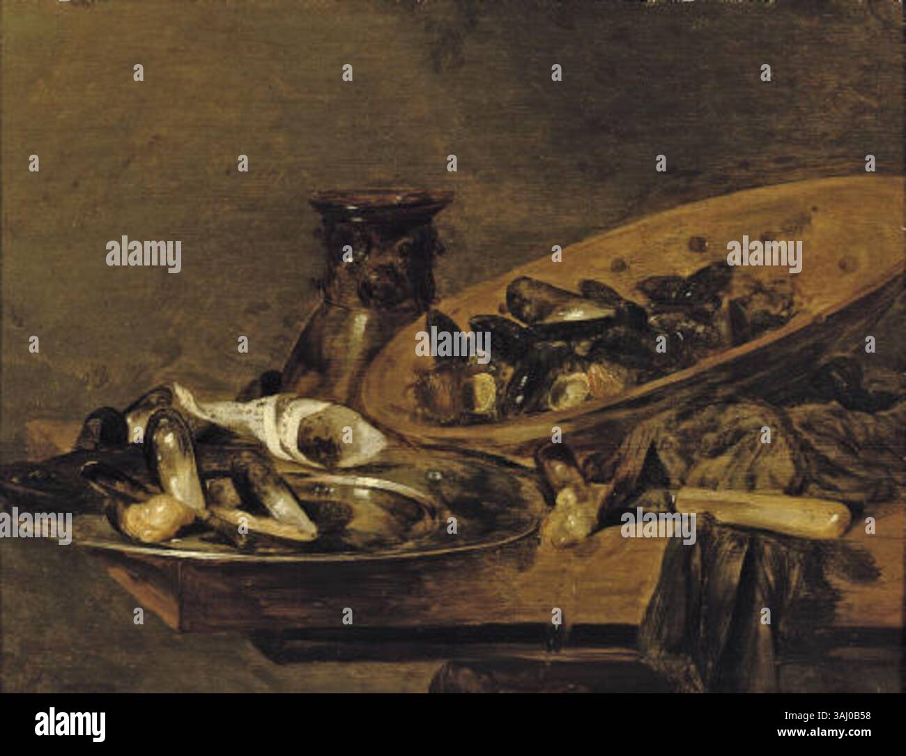 Abraham van Beyeren’s 'Still Life with Mussels,' painted circa 1645 ...