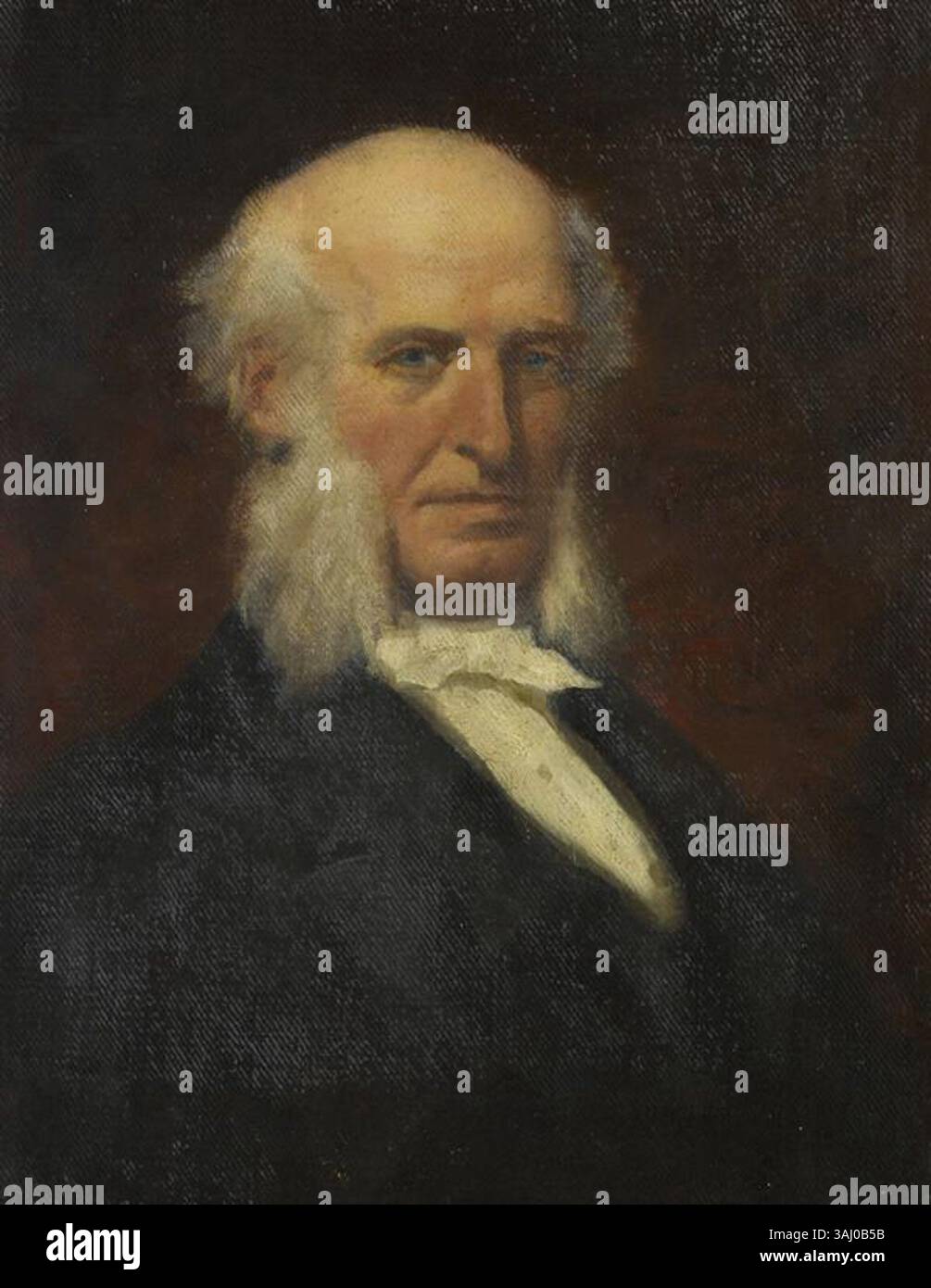 A portrait of John Burn, a 19th-century surgeon, painted circa 1870 ...