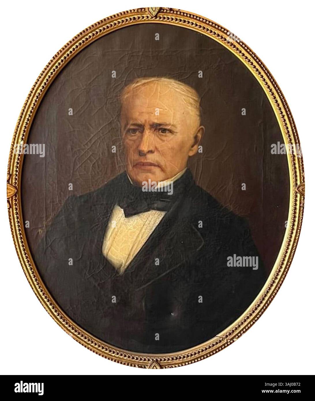 A portrait of Pedro Felipe Íñiguez Landa, painted by Bernardo Janson ...