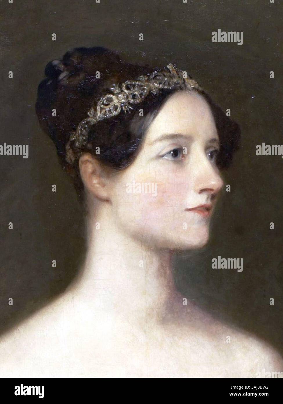 This 1836 portrait by Margaret Sarah Carpenter shows Ada Lovelace, the ...