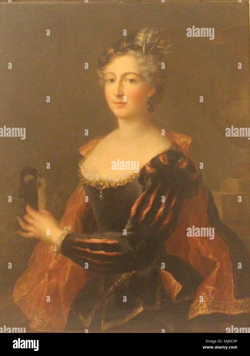 This 18th-century French portrait shows a lady in period costume from ...