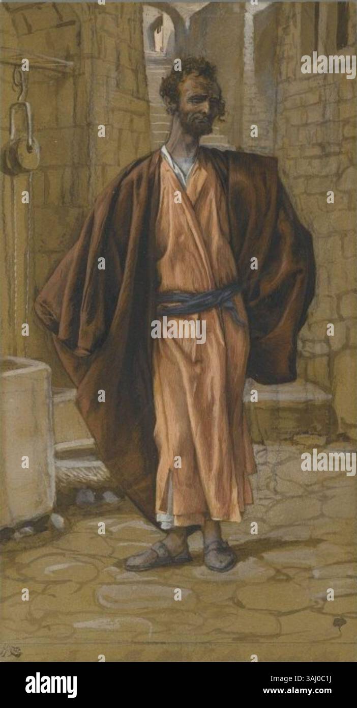 Judas Iscariot by James Tissot, watercolor painting, 1886-1894. Depicts ...