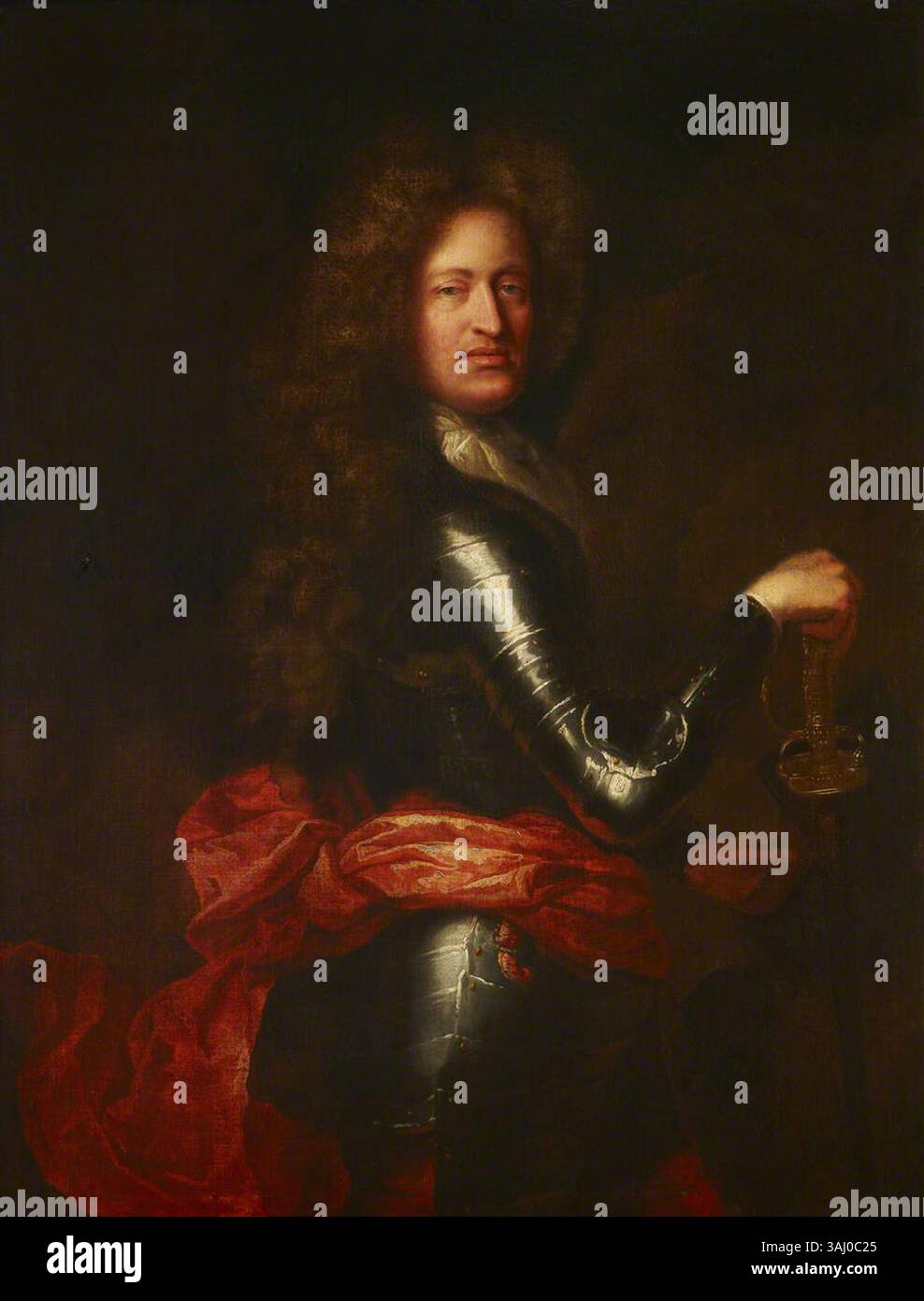 This 17th-century portrait, created between 1680 and 1690, depicts ...