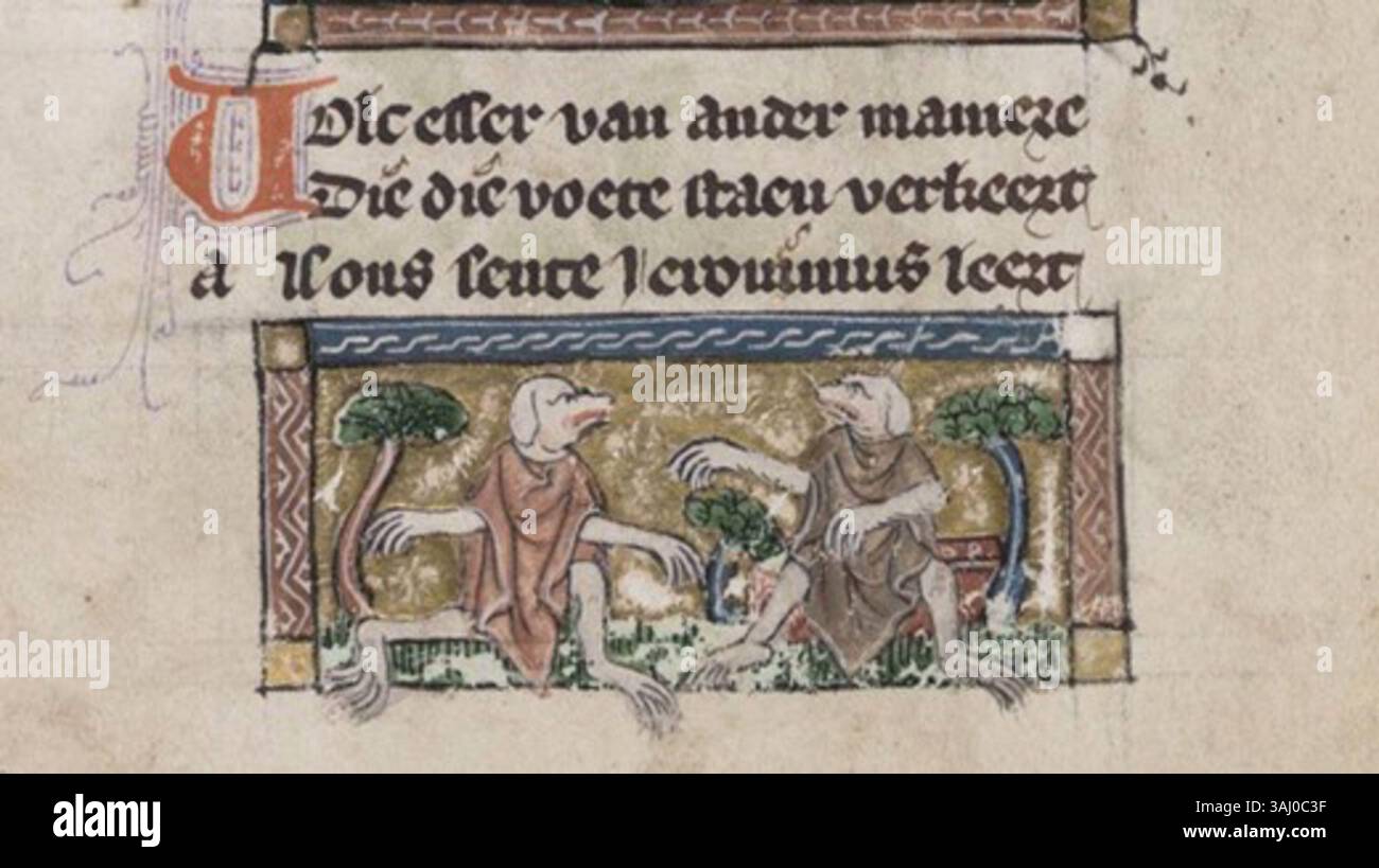 The 'Cynocephali' illustration from Jacob van Maerlant's 'Der naturen ...