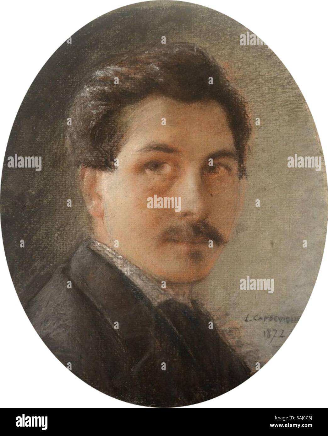 Louis Antoine Capdevielle’s 1872 self-portrait captures the artist in a ...