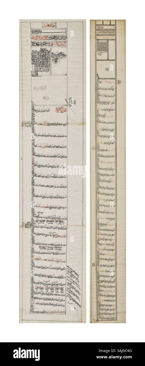 These two Qajar deeds from 1897 and 1918, written in nasta'liq script ...