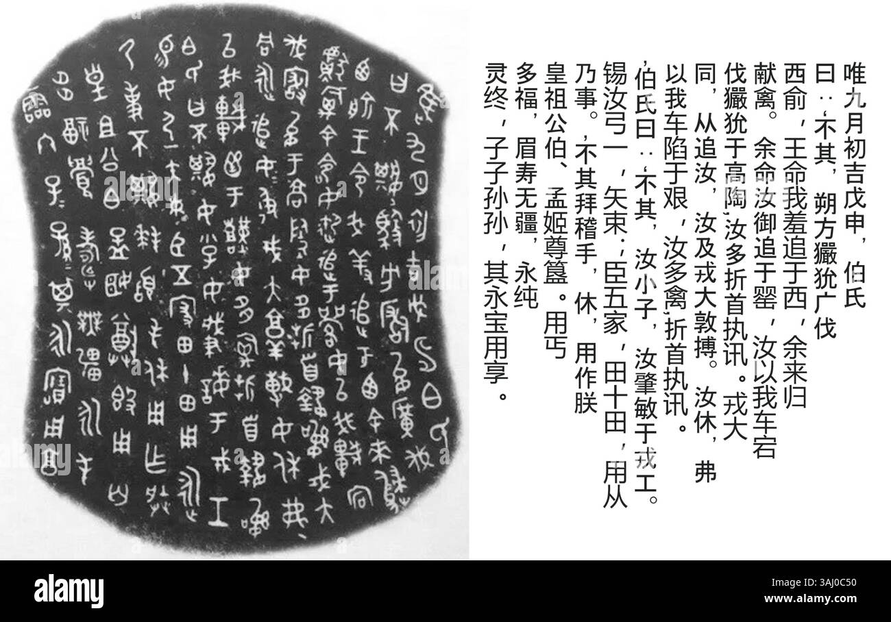 This is a transliterated version of the Buqi gui inscription from the ...