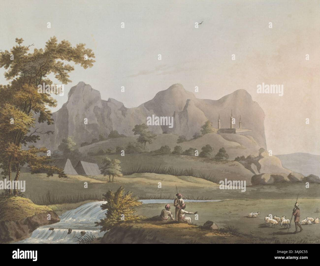 This 1804 aquatint by Henri Merke and Francis William Blagdon shows the ...